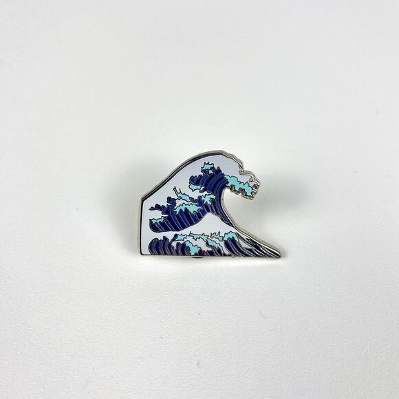 Accessories | Great Wave Of Kanagawa Lapel Pin 18th Century Japanese ...